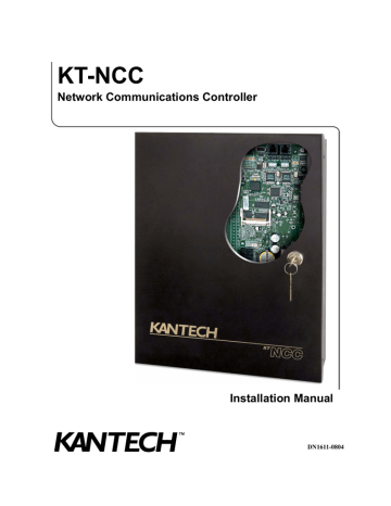 Network Communications Controller KT-NCC Installation Manual | Manualzz