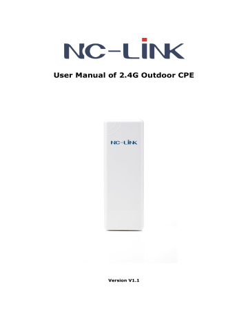NC-LINK 2.4G Outdoor CPE User Manual | Manualzz