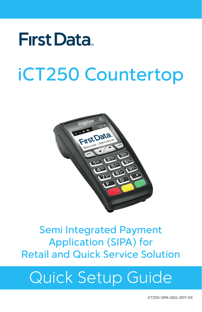 ingenico ict220 manual