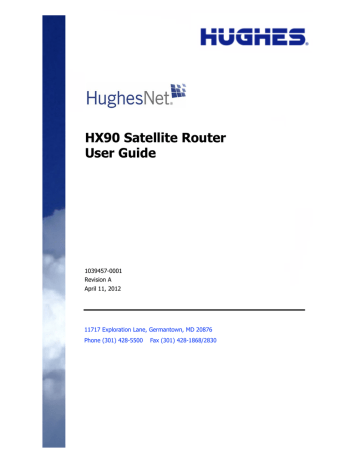 Hughes HX90 Satellite Router User Guide | Manualzz
