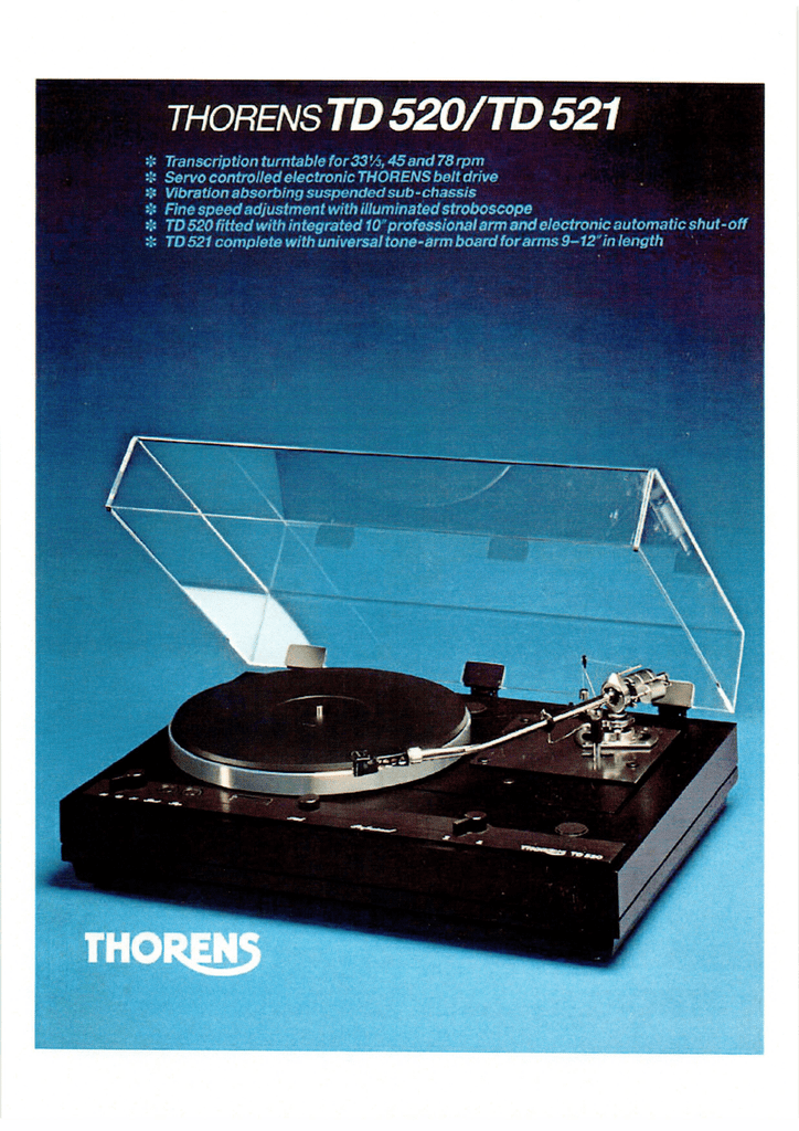 Thorens Td 520 Anleitung Cheap Clearance | www.bharatagritech.com