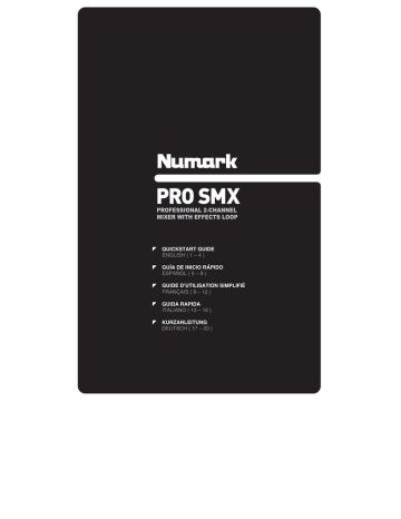Numark Pro SMX Quick start manual | Manualzz