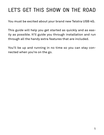 Telstra USB 4G User Guide | Manualzz