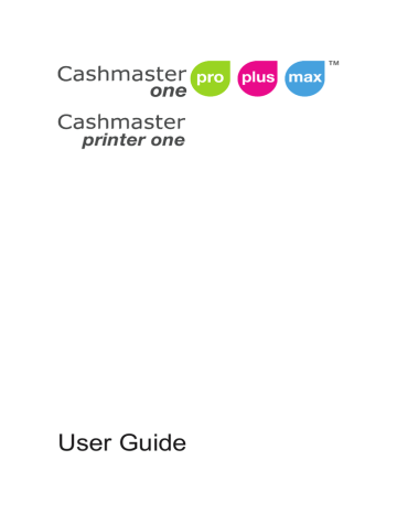 Cashmaster One max User manual | Manualzz