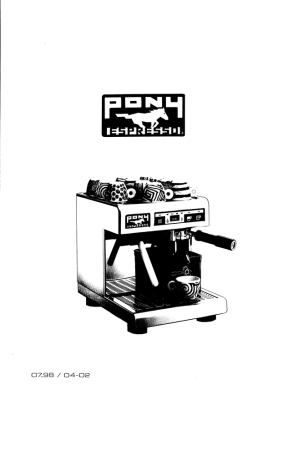 Espresso Machine Pony User Manual | Manualzz