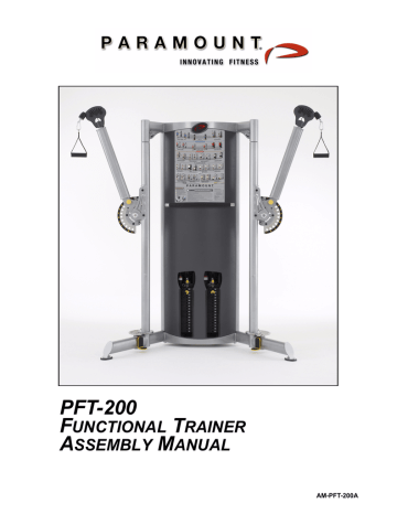 Paramount PFT 200 Functional Trainer Assembly Manual | Manualzz