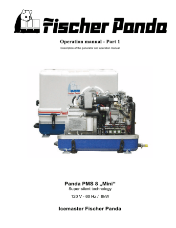 Fischer Panda PMS 8 Mini Generator Operation Manual | Manualzz