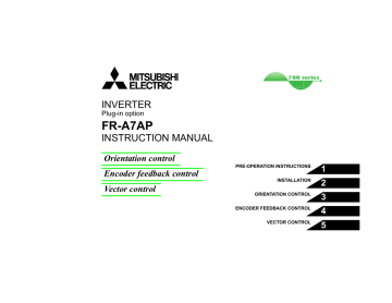 Mitsubishi Electric FR-A7AP Instruction manual | Manualzz