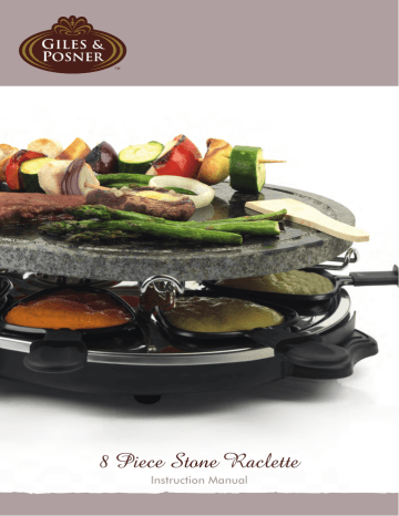 Stone Raclette 8 Piece Instruction Manual | Manualzz