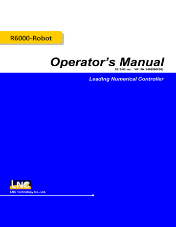 R6000 Robot Operator's Manual | Manualzz