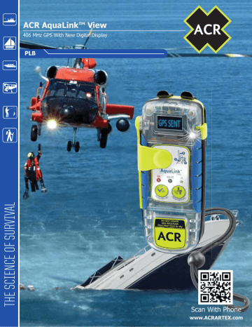 ACR Electronics PLB-350C AquaLink™ View Spec sheet | Manualzz