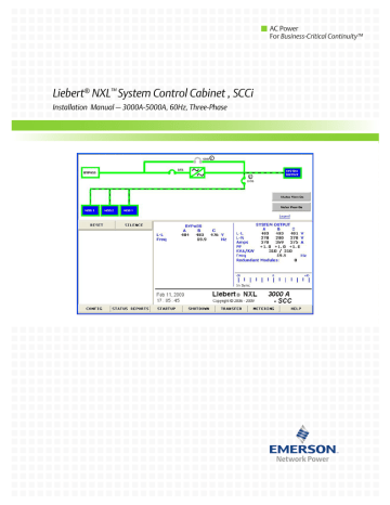 Liebert NXL SCCi Installation Manual | Manualzz