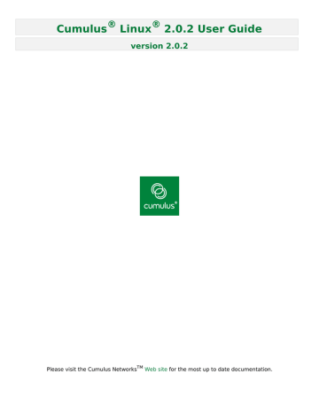 Cumulus Linux 2.0.2 User Guide | Manualzz