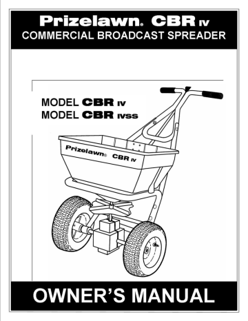 Prizelawn CBR iv, CBR ivss Owner's Manual | Manualzz