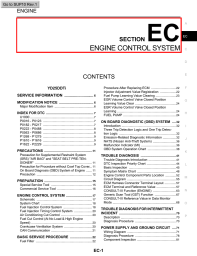 Nissan YD25DDTi - Service manual