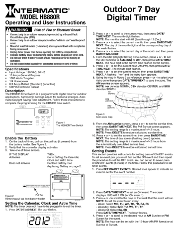 Outdoor 7 Day Digital Timer | Manualzz