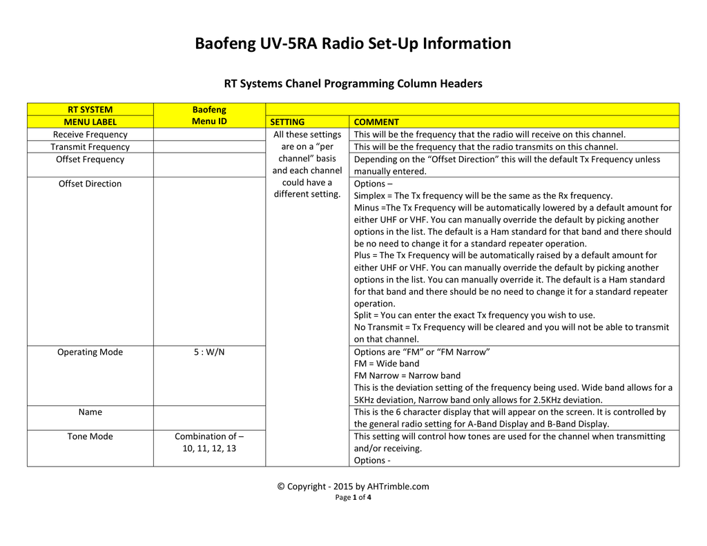 baofeng uv 82 frequency mode