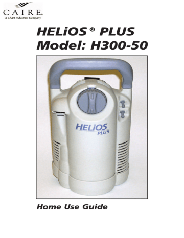 CAIRE HELiOS PLUS H300-50 Home Use Manual | Manualzz