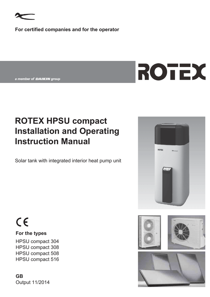 ROTEX HPSU compact - ROTEX | Manualzz