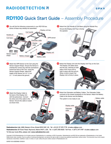 Radiodetection Discontinued Products Quick Start Guide | Manualzz