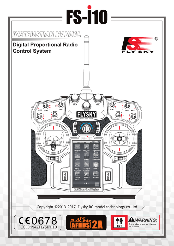 Fly Sky FS-i10 Instruction manual | Manualzz