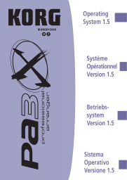 Korg PA3X - User manual, Advanced Edit, User guide