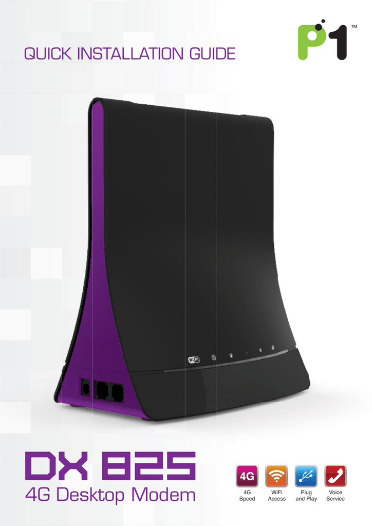 4G Desktop Modem | Manualzz