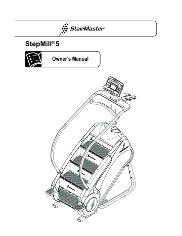 StairMaster StepMill 5 Owner's Manual | Manualzz