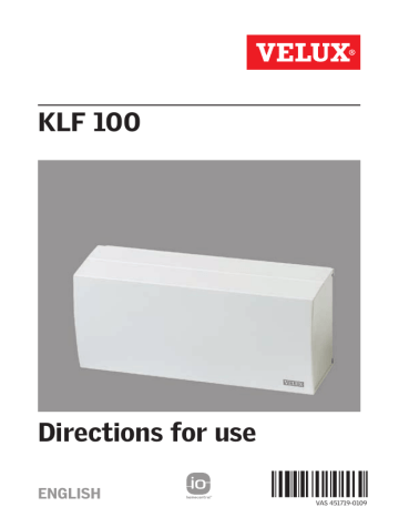 VELUX Interface KLF 100 Instructions | Manualzz