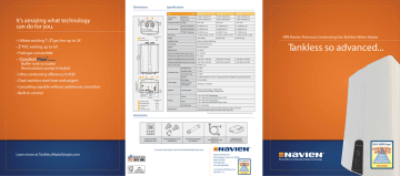 Navien NPE-210A Brochure & Specs | Manualzz