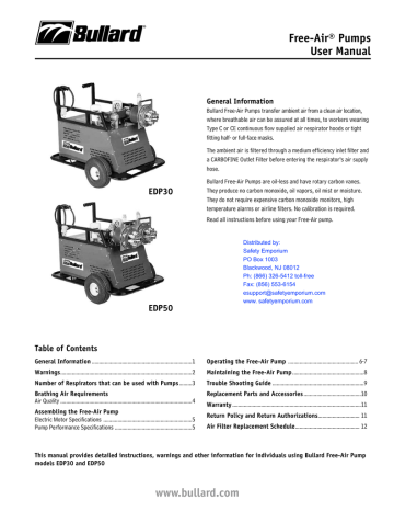 Bullard EDP30 User manual | Manualzz