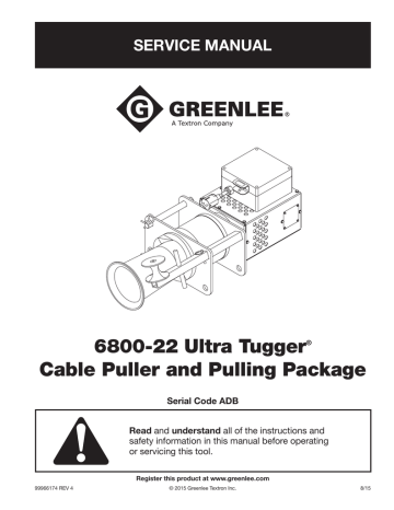 Greenlee 6800-22 6802-22 6805-22 Ultra Tugger S/C ADB Manual | Manualzz