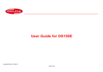 Delphi DS150E User Guide | Manualzz