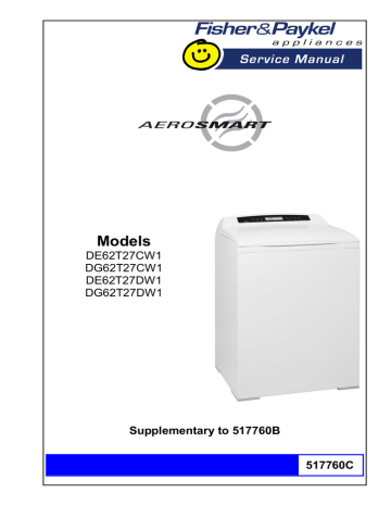 Fisher & Paykel AeroSmart DE62T27DW1 Servlce Manual | Manualzz