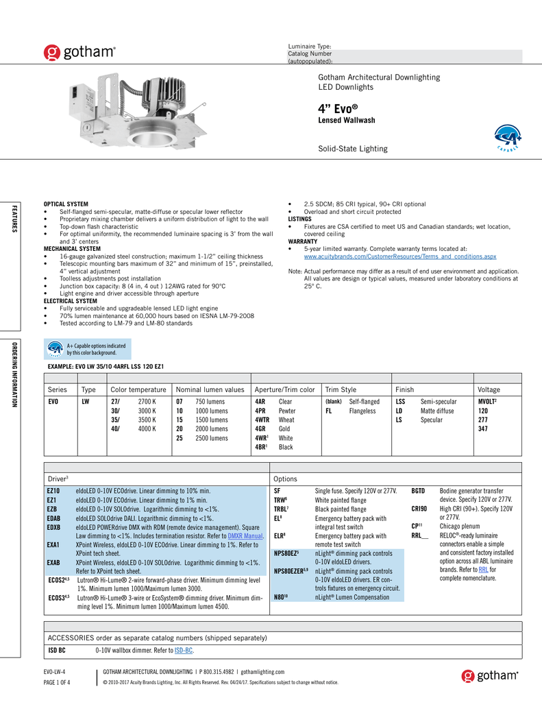 Lithonia Lighting Evo 40 10 | Shelly Lighting