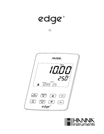 Hanna Instruments edge EC Conductivity Meter Instruction Manual | Manualzz