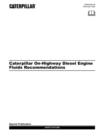 Caterpillar Diesel Engine Fluids Recommendations | Manualzz