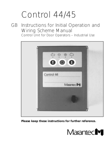 C44-45 Control Panel | Manualzz