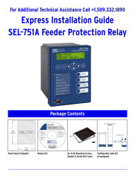 Sel SEL-751A - Installation manual, Quick Installation Guide, User manual