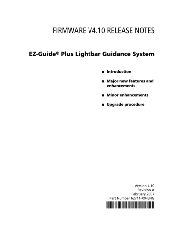 Trimble EZ-Guide Plus Lightbar User Guide | Manualzz
