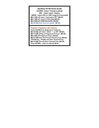 Baofeng UV-5R - User manual, User Guide, Owner's manual