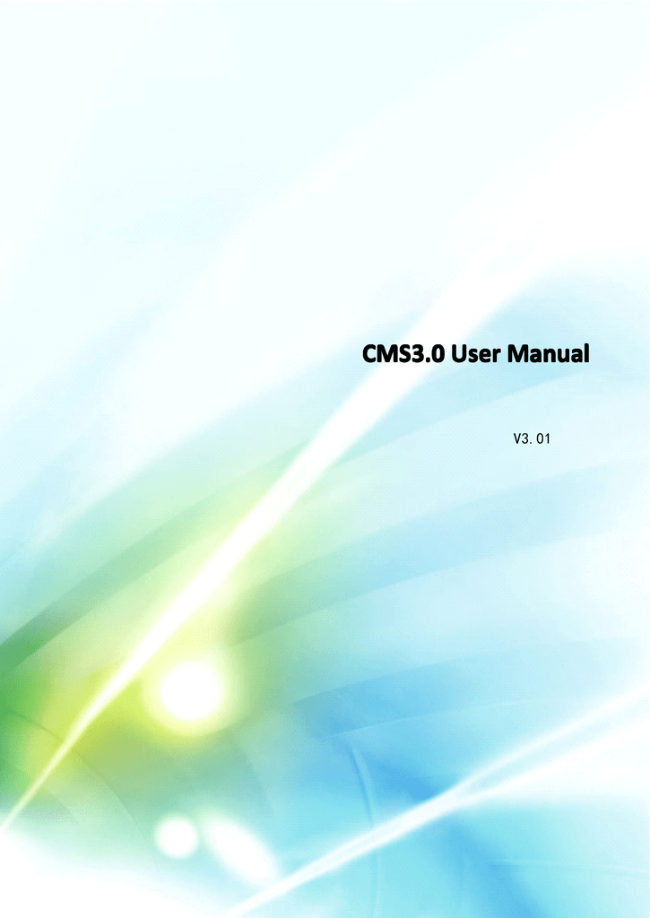 CMS3.0 User Manual | Manualzz