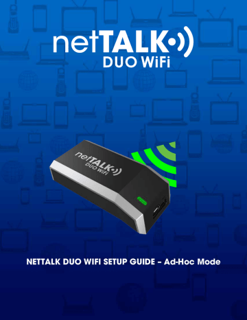netTALK DUO Wi-Fi Setup Guide - Ad-Hoc Mode | Manualzz