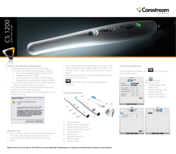 Carestream CS 1200 Quick start manual | Manualzz