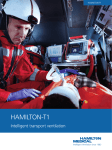 Volume-targeted modes, adaptive pressure control. Hamilton Medical G5 ...