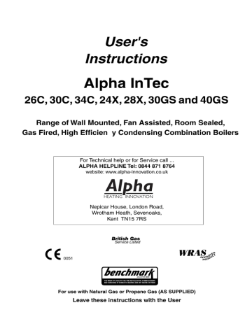 Alpha InTec 30GS User Instructions | Manualzz
