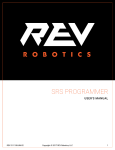 REV Robotics SRS Programmer Manual | AI Chat & PDF | Manualzz