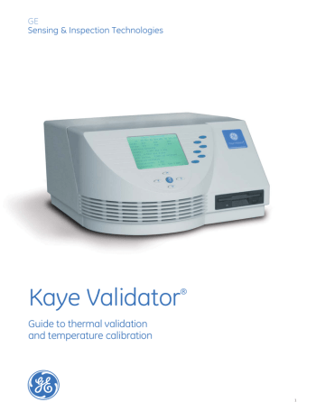 GE Kaye Validator Guide to Thermal Validation | Manualzz