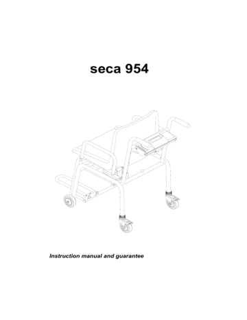 Seca 954 Instruction Manual And Guarantee | Manualzz