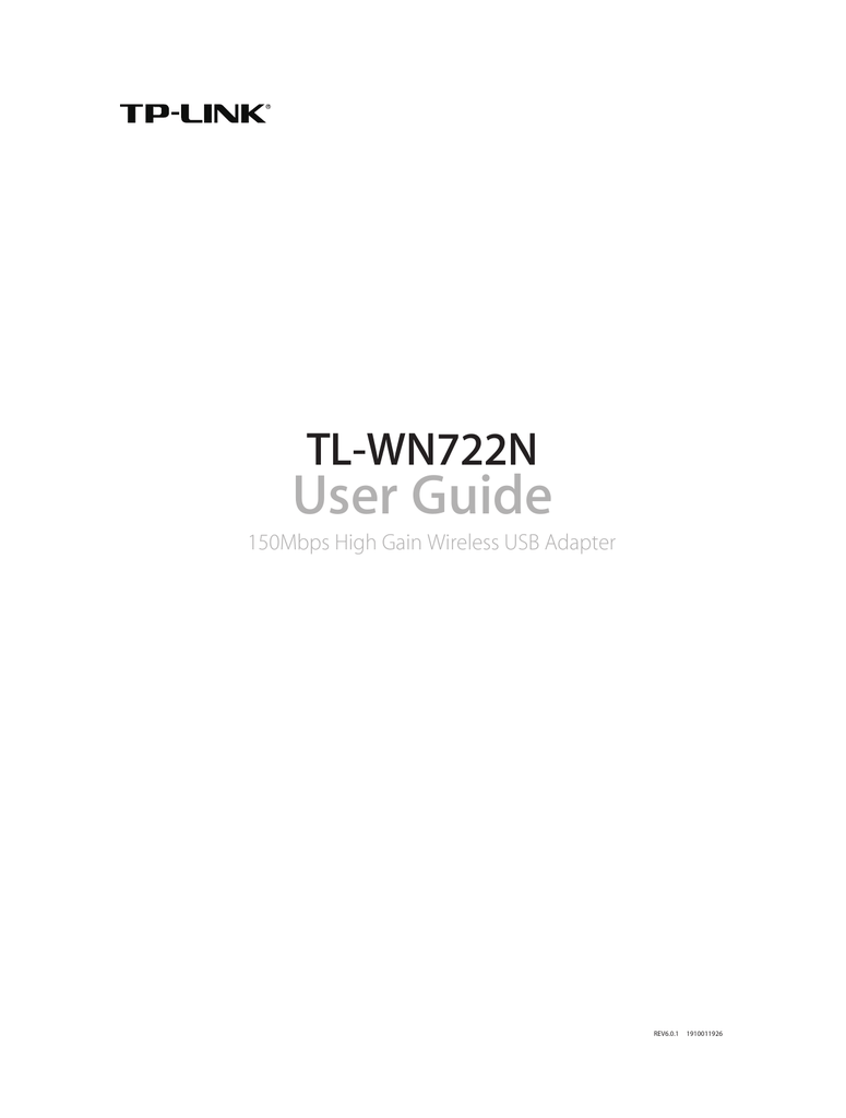 TL-WN722N User Guide | Manualzz
